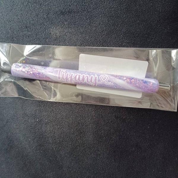 Pastel Glitter Pen: Milky Way Swirl, Handmade, Refillable Inkjoy Pen - Etsy