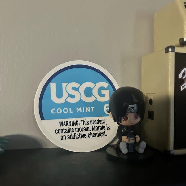 USCG Cutterman 4" Sticker - Etsy