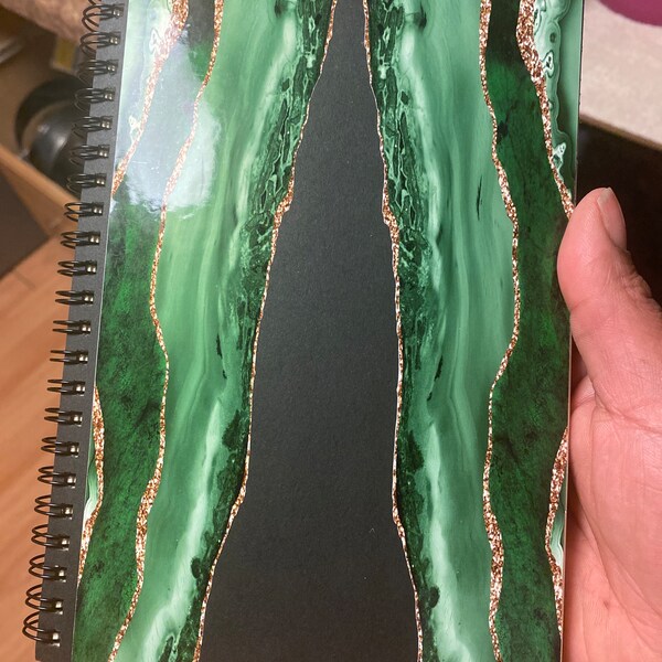 Green and Gold Agate Borders, Digital Watercolor Geode PNG Overlays ...