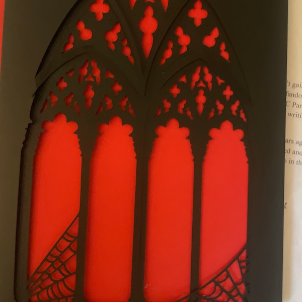 Gothic Arch Greeting Card | Handmade Church Window Alternative Bridal ...