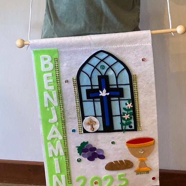 Personalized (assembly Required) First Communion Banner Kit, First ...