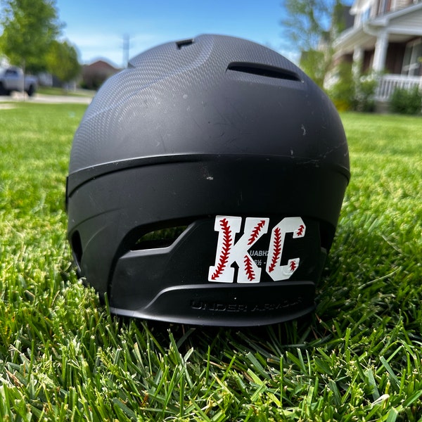 Baseball Name Sticker, Baseball Helmet Sticker, Waterproof Vinyl ...