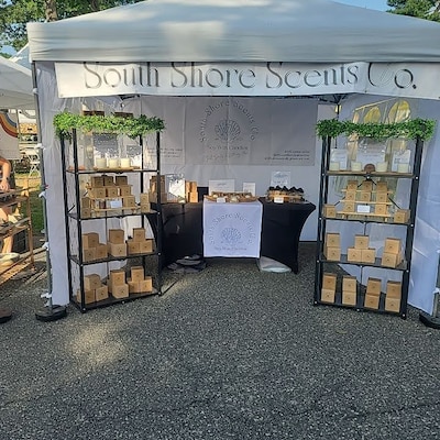 Custom 10x10 Tent Craft Show Package, Front 1x9 Banner, Back 3x8 Sign ...