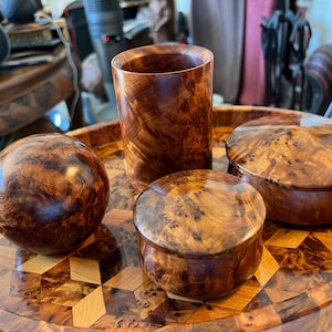 Wooden Thuya Box, Jewellery Storage Box, Box Made of Thuya Wood ...