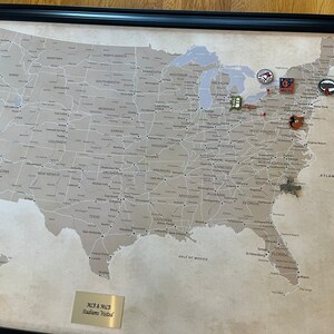 Personalized Golf Courses Tracking Map Map of Top 200 Golf Courses in ...