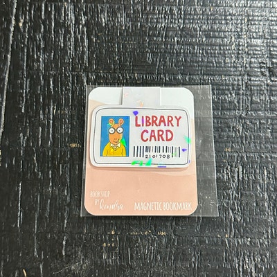 Arthur Library Card Holographic Magnetic Bookmark Arthur and Friends ...