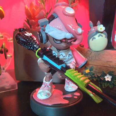 Custom Splatoon Amiibo Purple Inkling Boy Amiibo - Etsy