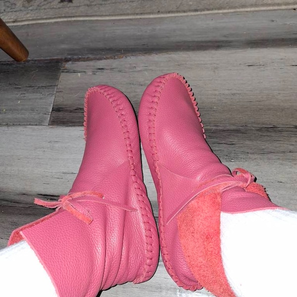 Handmade Moccasins Indigenous Maker Moccasins Hi-top Moccasins Moccasin ...