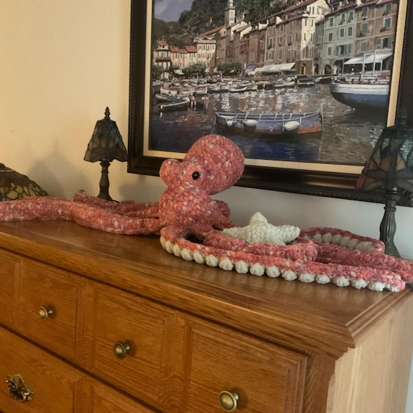 CUSTOM ORDER - Made to Order - Extra Large Octopus | 31” Plush Crochet ...