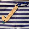 Personalised Wooden Hockey Stick & Ball Keyring, Bag Tag , Keepsake ...