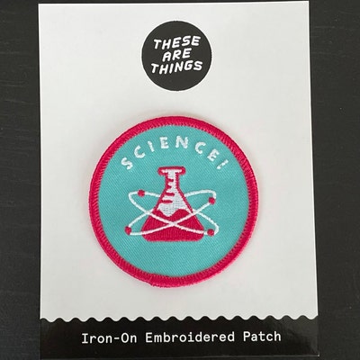 Science Embroidered Iron-on Patch - Etsy