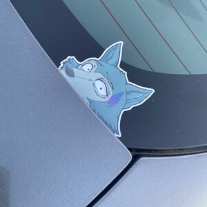 Juno Beastars Peeker Sticker LARGE Anime Wolf Sticker - Etsy