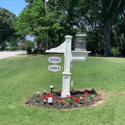 Hanging Old Fashioned Address Sign Engraved House Numbers. Choice of 3 ...