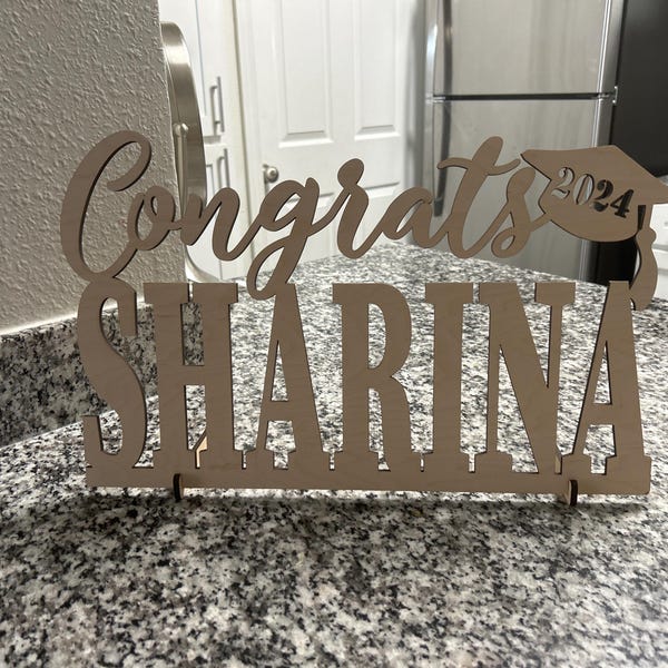 Custom Graduation Name Sign, 2025 Custom Congrats Grad Sign, Class of ...
