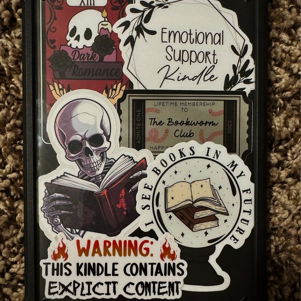 The Bookworm Club Book Lover Reading Gift Admittance Ticket Sticker ...