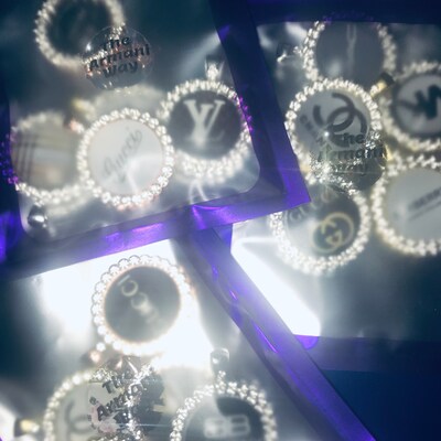 Custom GOLD Sticker Text Here GOLD FOIL, Clear Gloss Custom Gold Text ...