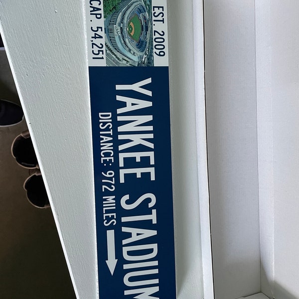 Yankee Stadium Custom Street Sign for NY Yankees Fan, Personalize ...
