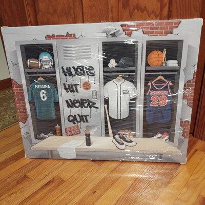 Locker Room Custom Sports Canvas Personalized Gift for Boys Room Decor ...