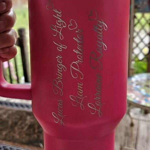 Personalized Stanley 40oz Cup, Custom Valentine's Day Gift, Monogrammed ...