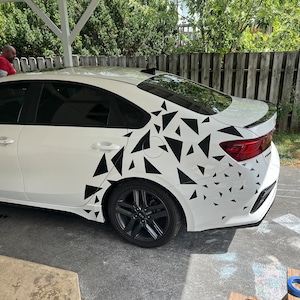 Triangle JDM Car Decal Sticker / Triangle Side Vehicle Wrap / Truck Car ...