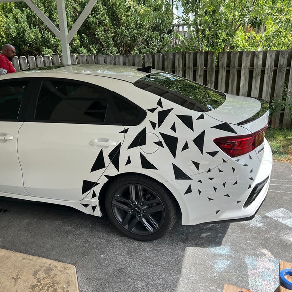 Triangle JDM Car Decal Sticker / Triangle Side Vehicle Wrap / Truck Car SUV Decals / Fits ANY ...