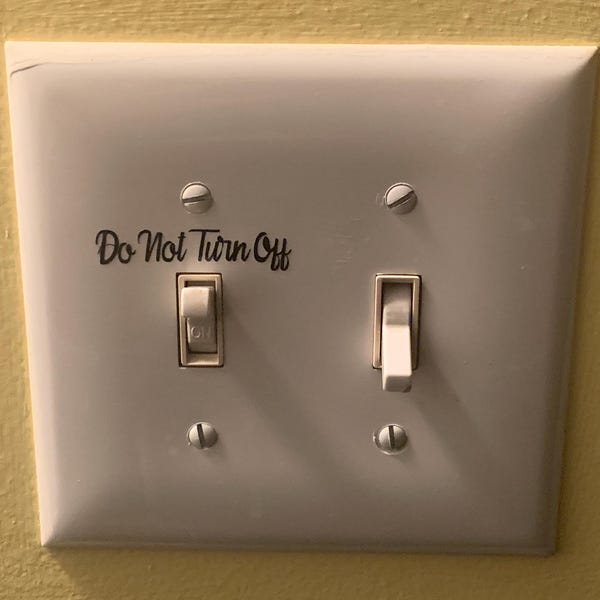 Custom Light Switch Labels // Light Switch Stickers // Light Plate ...