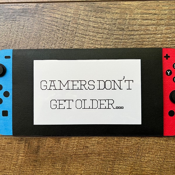 Video Game Birthday Card Svg, Switch Birthday Card Svg, Switch Cut File ...