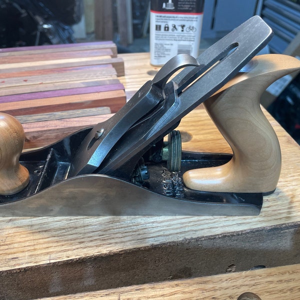 Hand Made Walnut Plane Tote & Knob for Stanley No 5 Thru 8, 605 Thru ...