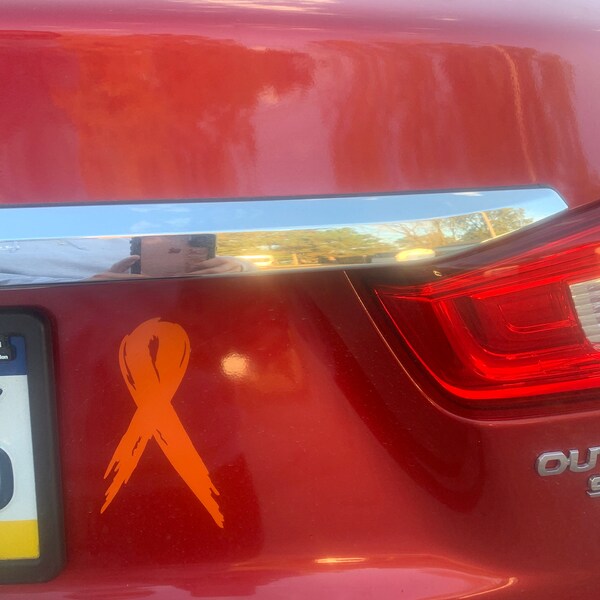 Leukemia Awareness Ribbon Decals | Childhood Cancer Vinyl Bumper or ...
