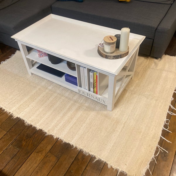 Large Cream Rug, Bedroom Rug, Cotton Rug, Living Room Rug, Bohemian ...