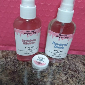 Coconut Vanilla Body Mist, Body Splash, Body Spray, Fragrance Mist ...