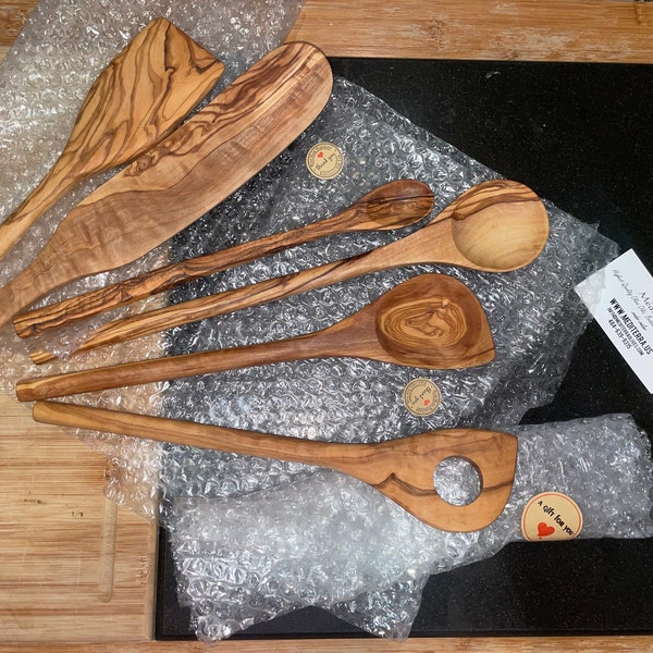 Olive Wood Tasting Spoon - Etsy