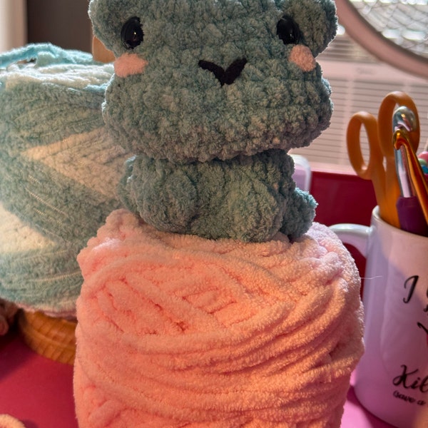 Froggy Pops Pdf Crochet Pattern, Quick and Easy No-sew Amigurumi Toad ...
