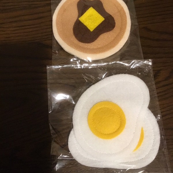 Felt Food Play Pancake, Pretend Play Food, Breakfast, Toy Kitchen Foods ...