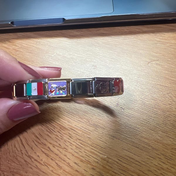 Personalized Italian Charm Bracelet, Custom Vintage Italian Charms, 300 ...