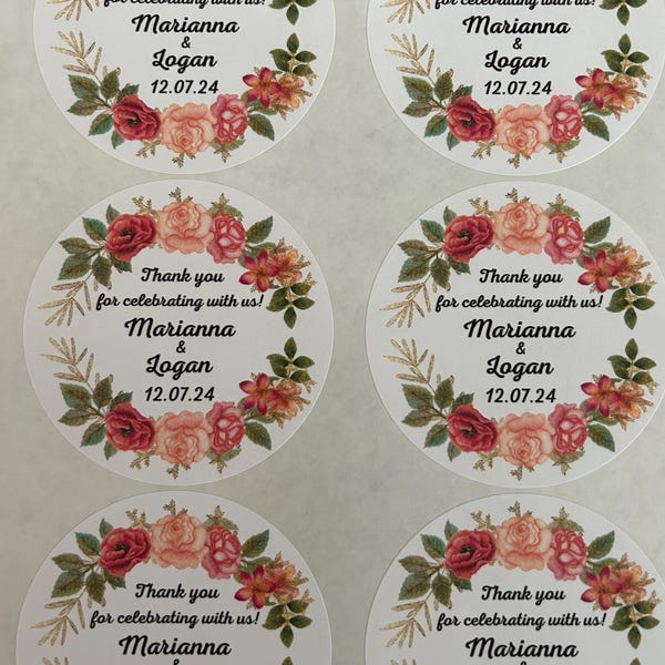 Custom Stickers / Custom Labels / Thank You Stickers / Baby Shower ...