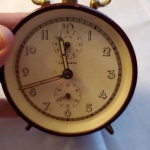 Antique/vintage Mercedes Art Deco Clock Mercedes West Germany Brassonyx ...