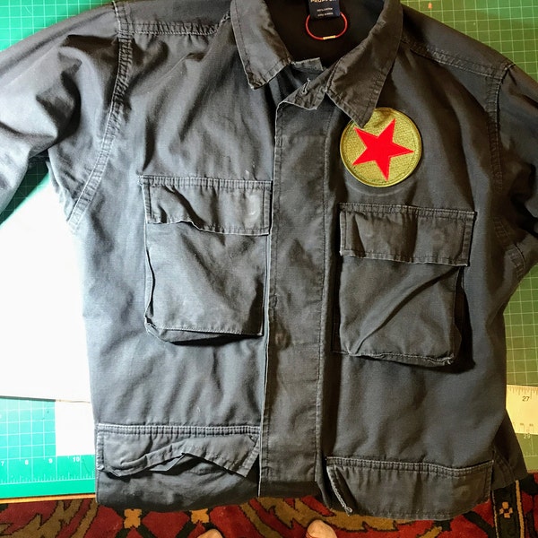 Red Star Embroidered Patch 9cm Dia - Etsy