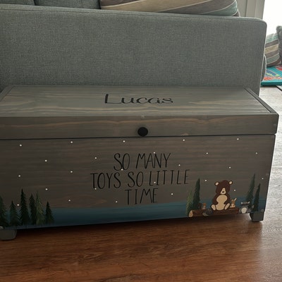 Toy Box Underwater Shark Toy Chest Kids Toy Chest Wood Toy Box ...