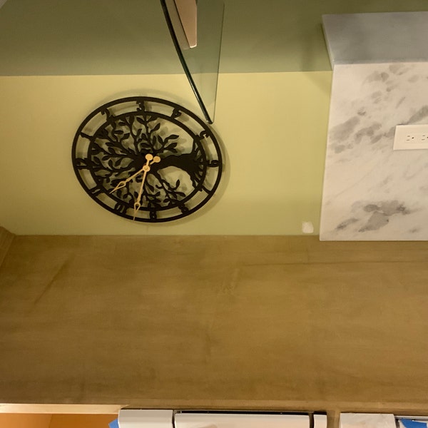 Modern Large Silent Clock, Tree Clock, Farmhouse Clocks for Wall, Tree ...