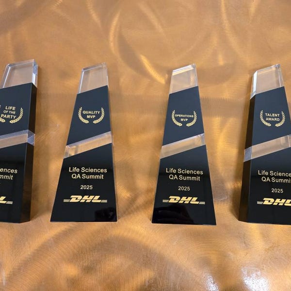 Personalized Crystal Award, Retirement Appreciation ,for Manager, Deep ...