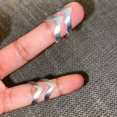 Splint Knuckle Ring 925 Silver Statement Both Ring Arthritis Ring ...