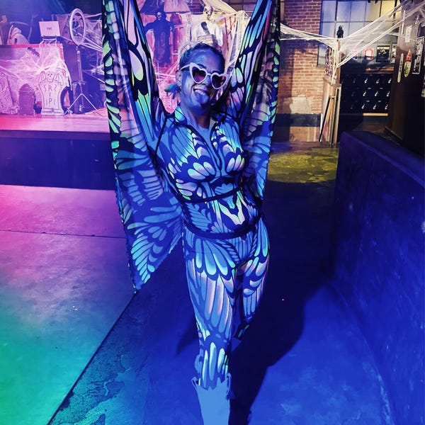 Neon Costume Set, UV Light Outfit, Rave Costume Set Woman, Performance ...