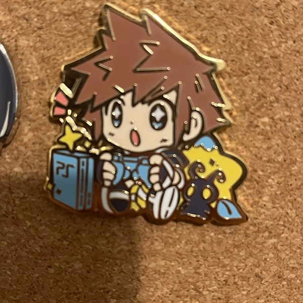 KH Sora Enamel Pins | Gamer Sora, Sora With Sea Salt Ice Cream, Lion Sora With Paopu Fruit - Etsy