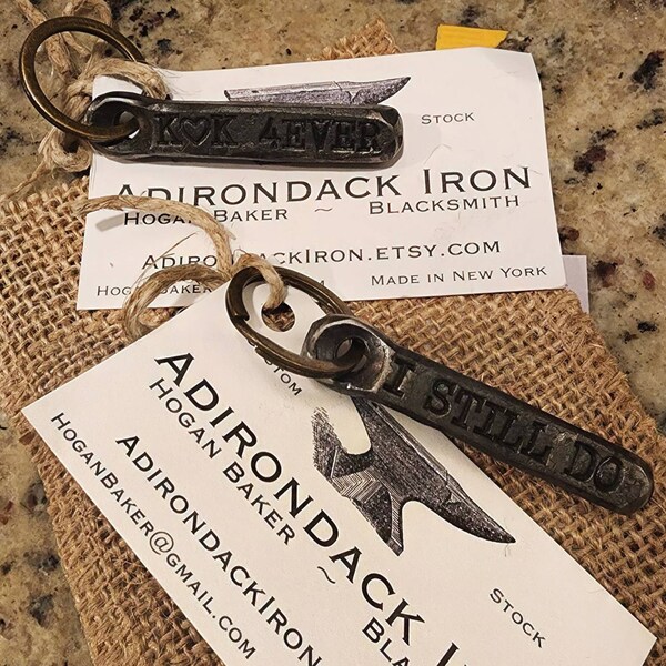 6 Tally Marks Iron Anniversary Key Chain Gift. 6th Anniversary Iron ...