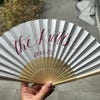 Personalised Paper Fans With Hand Written Calligraphy - Etsy