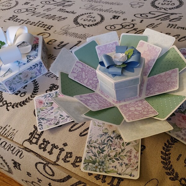 HEXAGON Explosion Box SVG File Instant Download Svg Project for Cricut ...