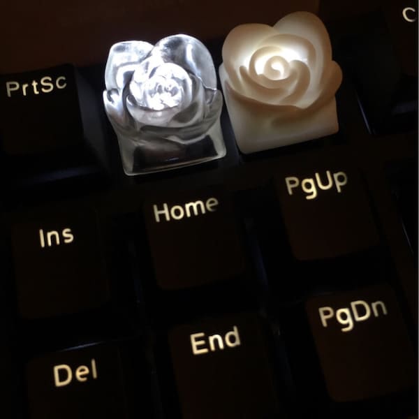 Rose Flower Artisan Keycap Cherry MX Mechanical Gaming Keyboards - Etsy