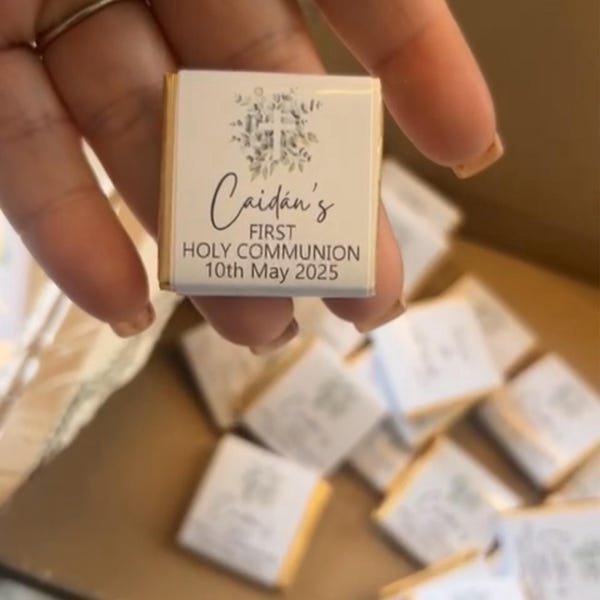 Personalised Happy Birthday Party Favours Chocolate Favours Black ...