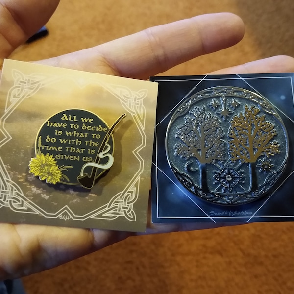 Transcendent Light Enamel Pin | Trees of Light | Starlight | Elven ...